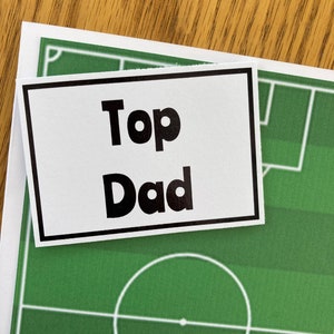 Cute Football Father’s Day Card, Handmade, Top Dad Card, Football ...