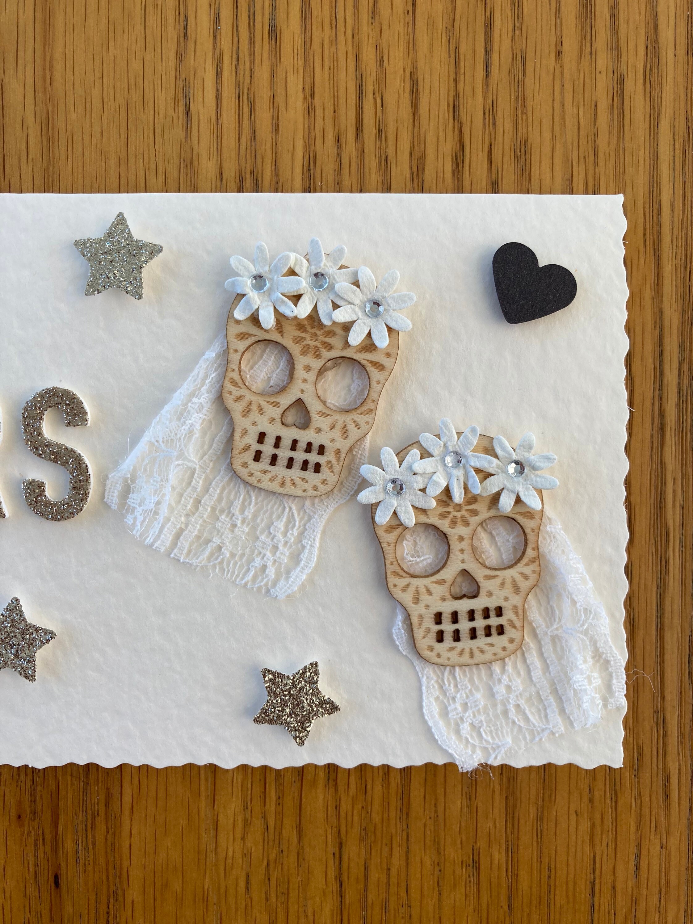 Handmade Sugar Skull Wedding Money/ Voucher Wallet - Etsy UK