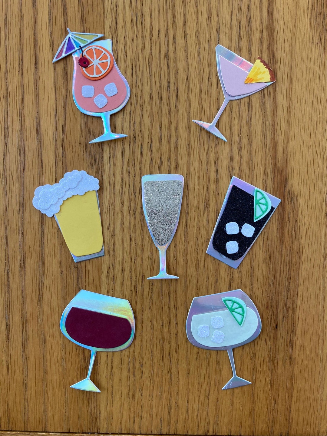 Die-cut Drinks Card Topper, Craft Embellishments, Luxury Card Toppers ...