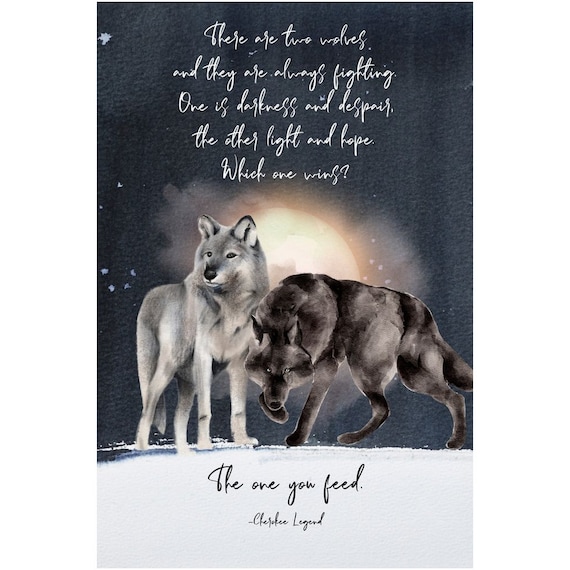 Two Wolves Fighting Inside You