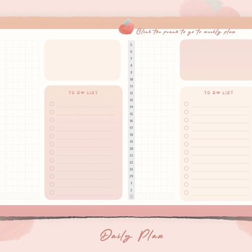 Digital Minimalist Schedule Planner Goodnotes Daily Weekly | Etsy