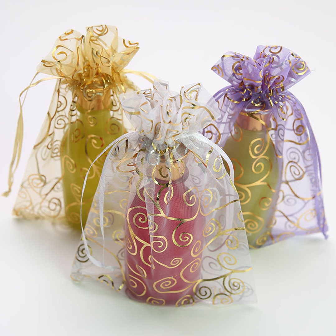 30pcs 6x8” Premium Organza Mesh Bag Satin Drawstring for Jewelry,candy ...