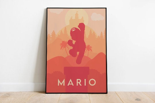 MARIO !!- Mario Digital Artwork Poster Printable - Etsy