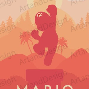 MARIO !!- Mario Digital Artwork Poster Printable - Etsy