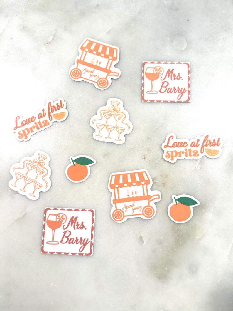 Last Spritz, Aperol Spritz Bridal Shower, Bachelorette, Orange Theme ...