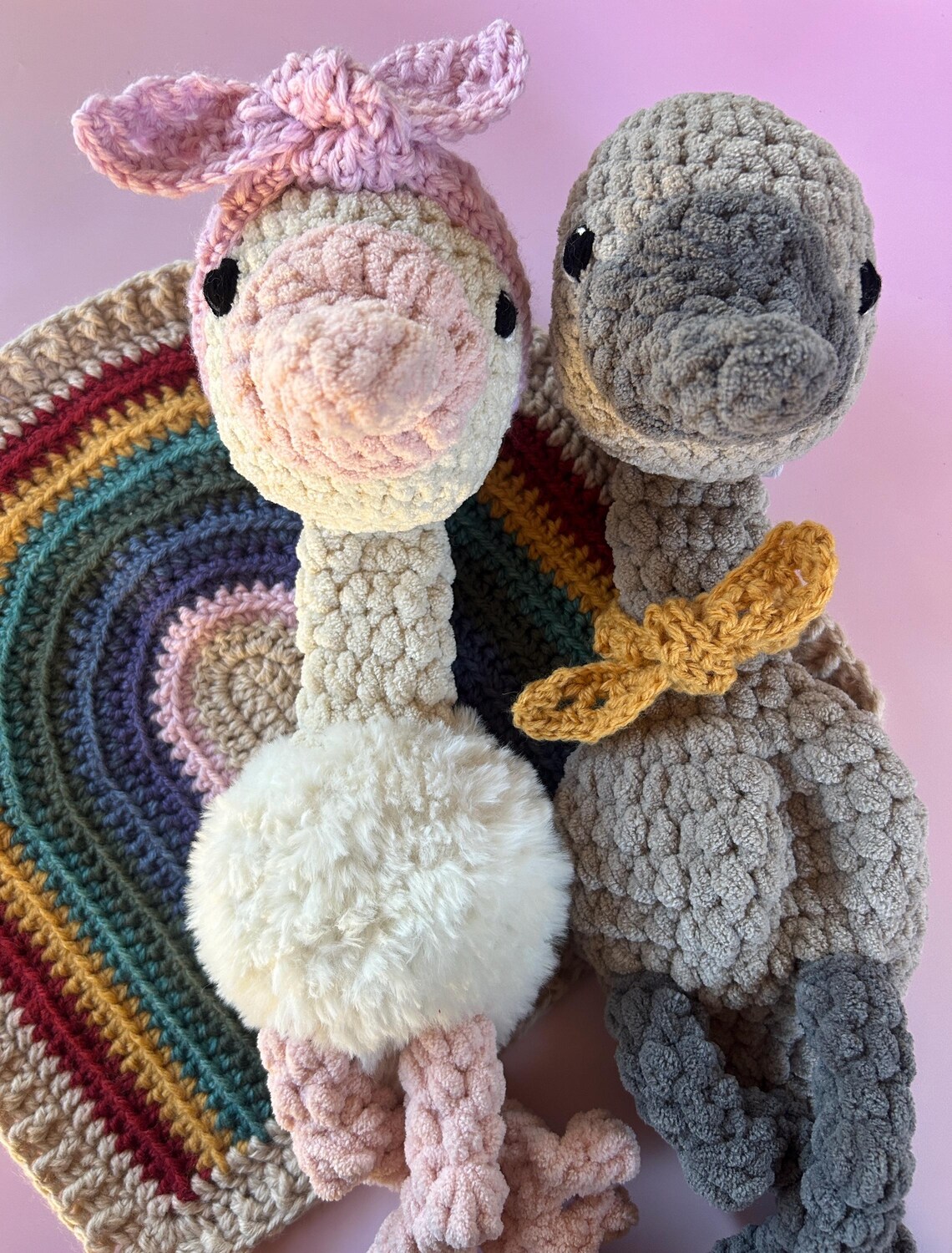 Emu Crochet Pattern: Low Sew Amigurumi Lovey (PDF Pattern) - Etsy
