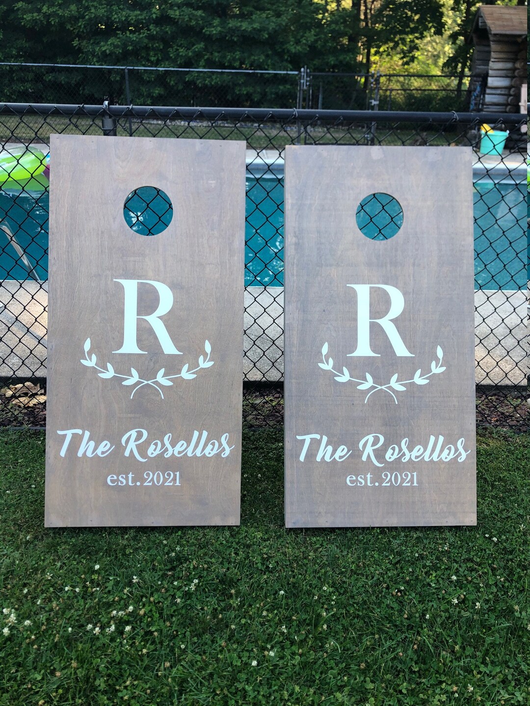 Custom/personalized Cornhole Boards - Etsy