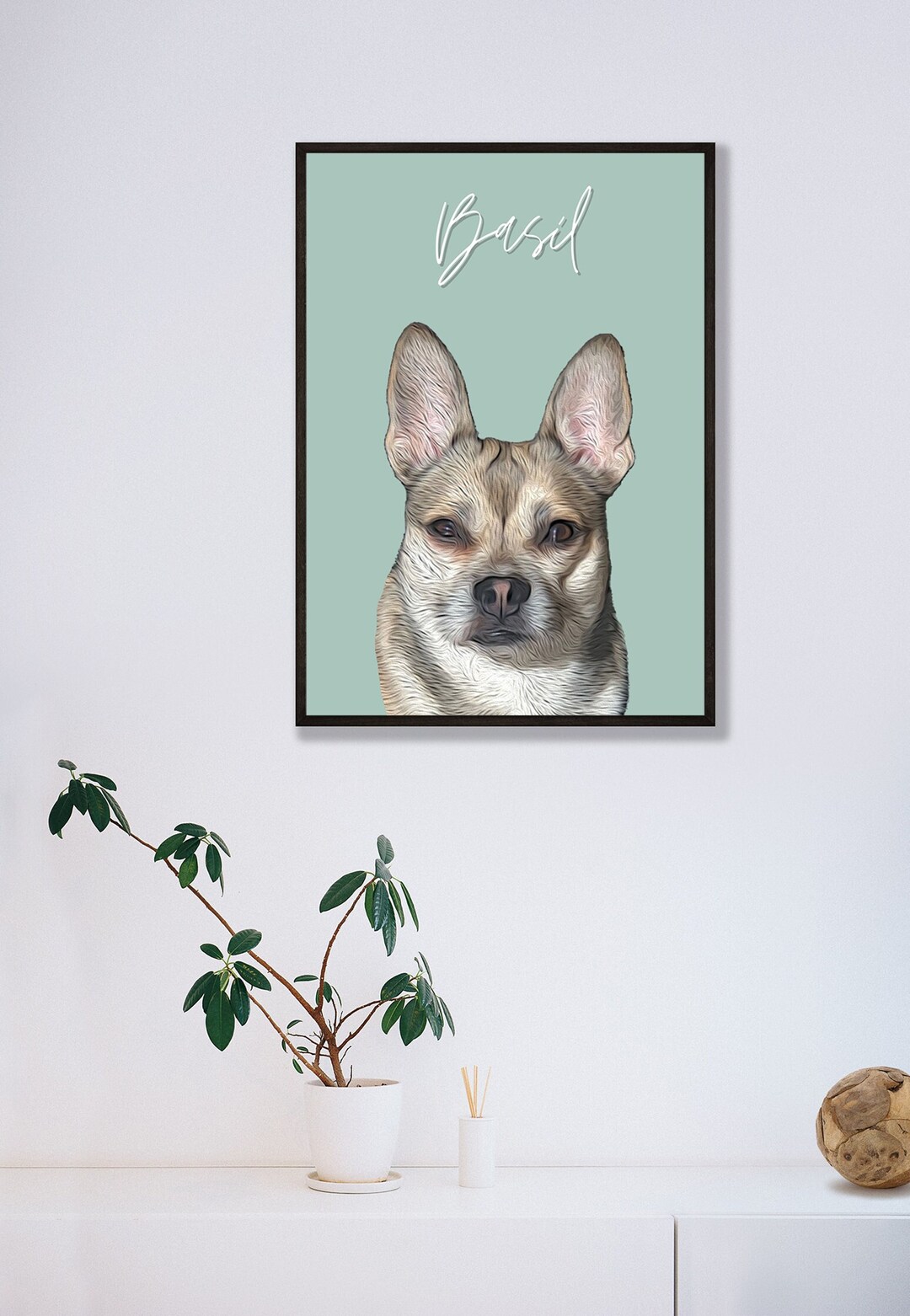 Custom Cartoon Fur Baby Wall Art - Digital File Only - Etsy
