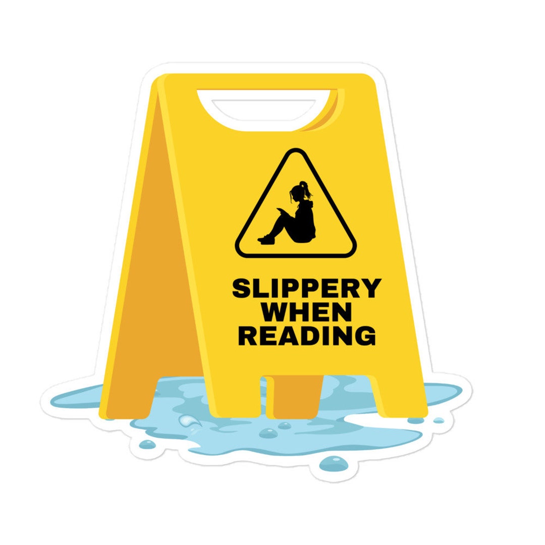 Slippery When Wet Sticker - Etsy