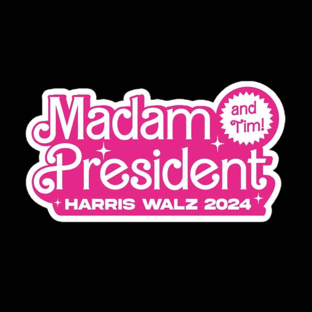 Madam President Barbie Sticker - Etsy
