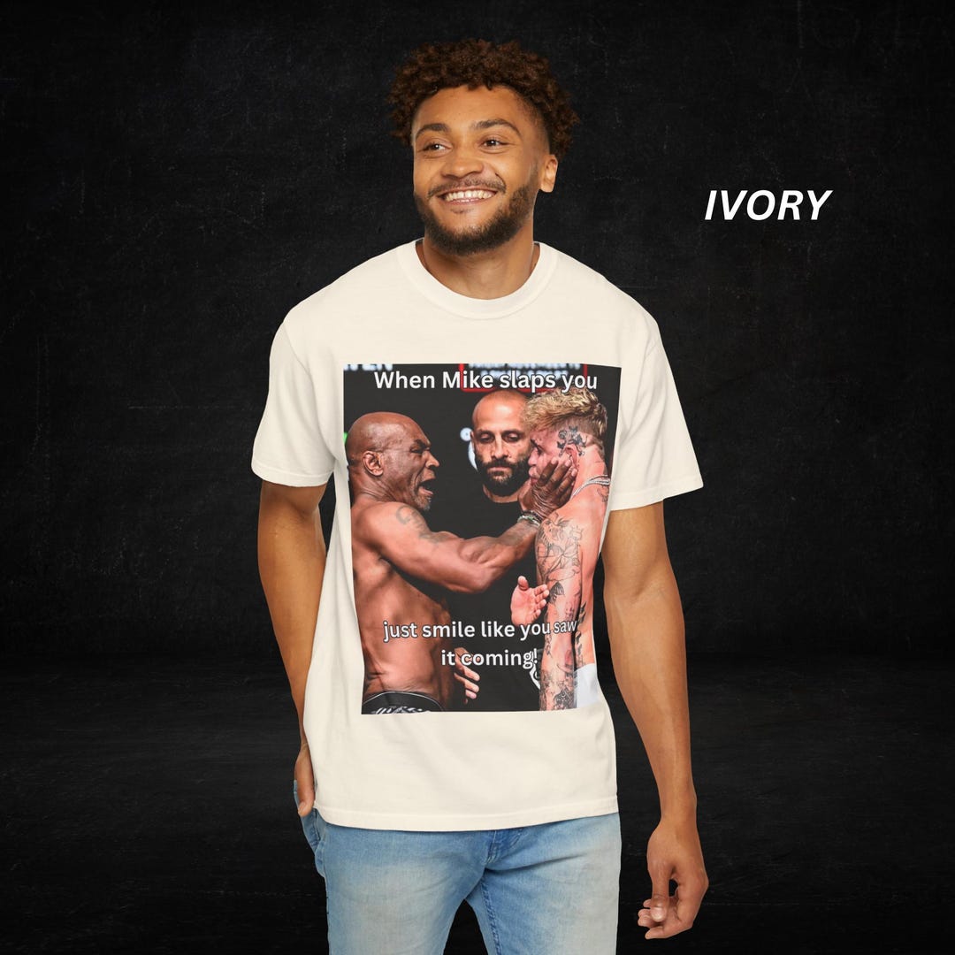 Mike Tyson Slap Meme T-shirt, Funny Boxing Tee, Humorous Graphic Shirt ...