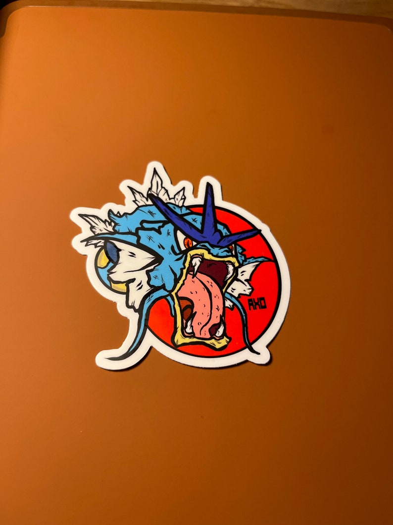 Gyarados Pokemon Sticker - Etsy