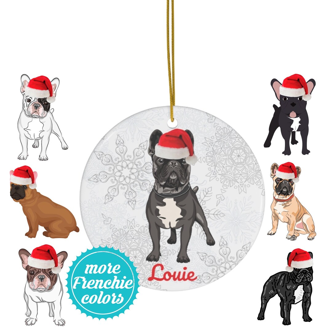 French Bulldog Ornament | French Bulldog Gifts | Frenchie Christmas ...