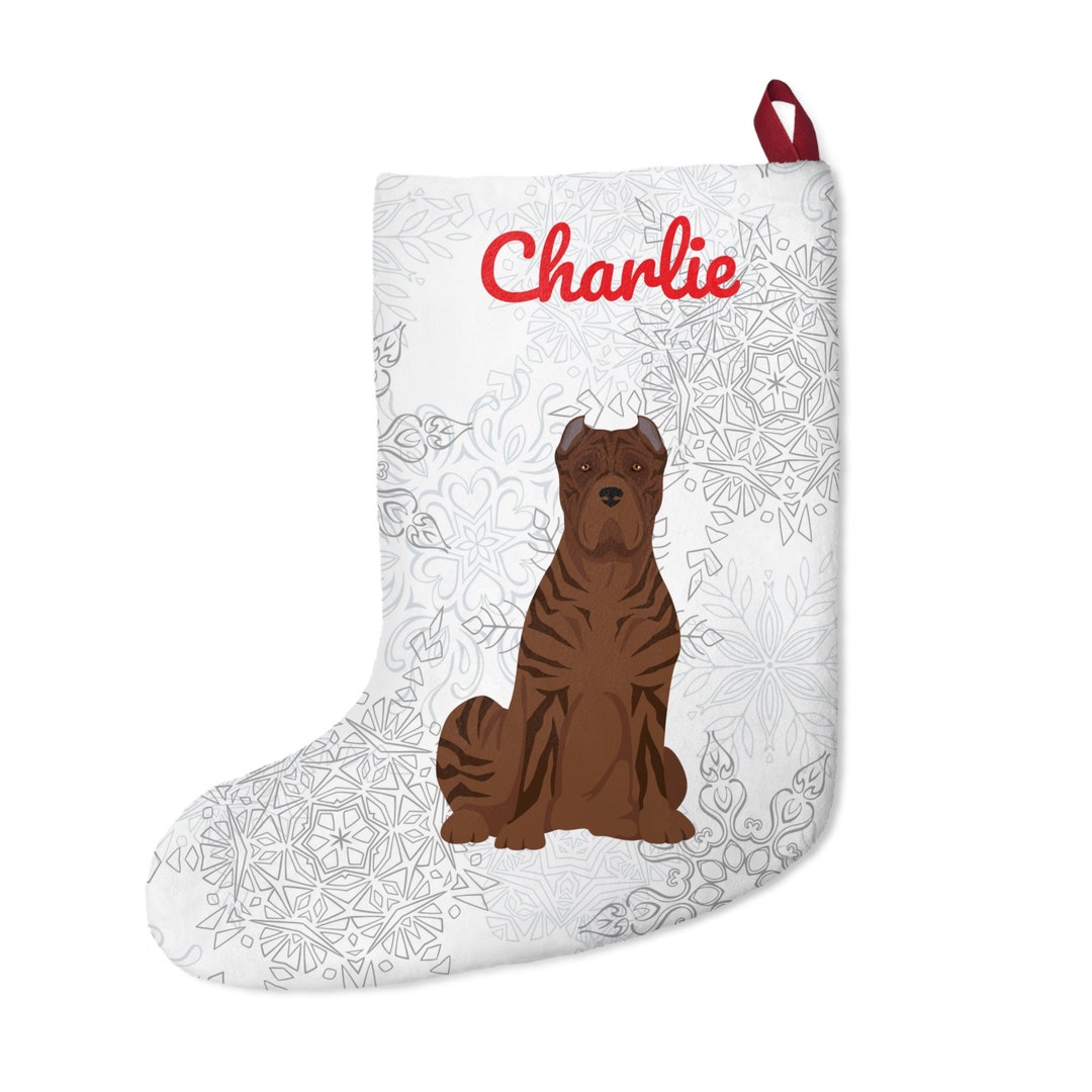 Presa Canario Stocking | Presa Canario Gifts | Presa Canario Christmas ...