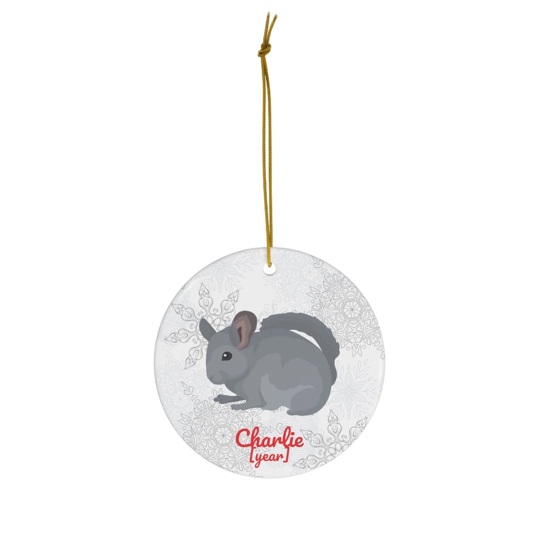 Chinchilla Ornament | Chinchilla Gifts | Customized Chinchilla ...