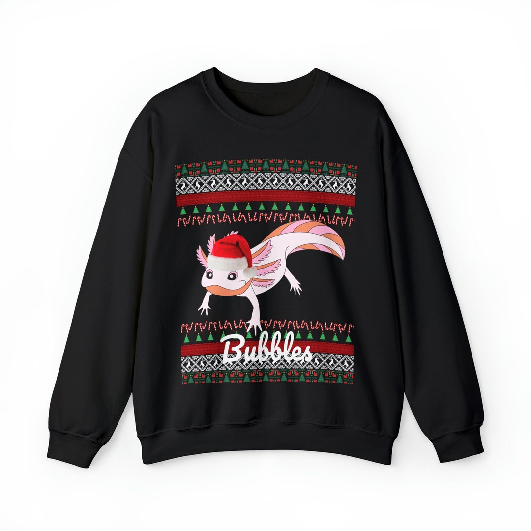 Axolotl Christmas Sweater | Axolotl Gift | Custom Axolotl Sweater ...