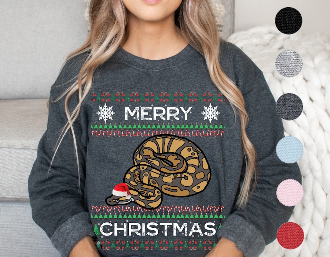 Snake Christmas Sweater | Snake Gift | Ball Python Sweater | Snake ...