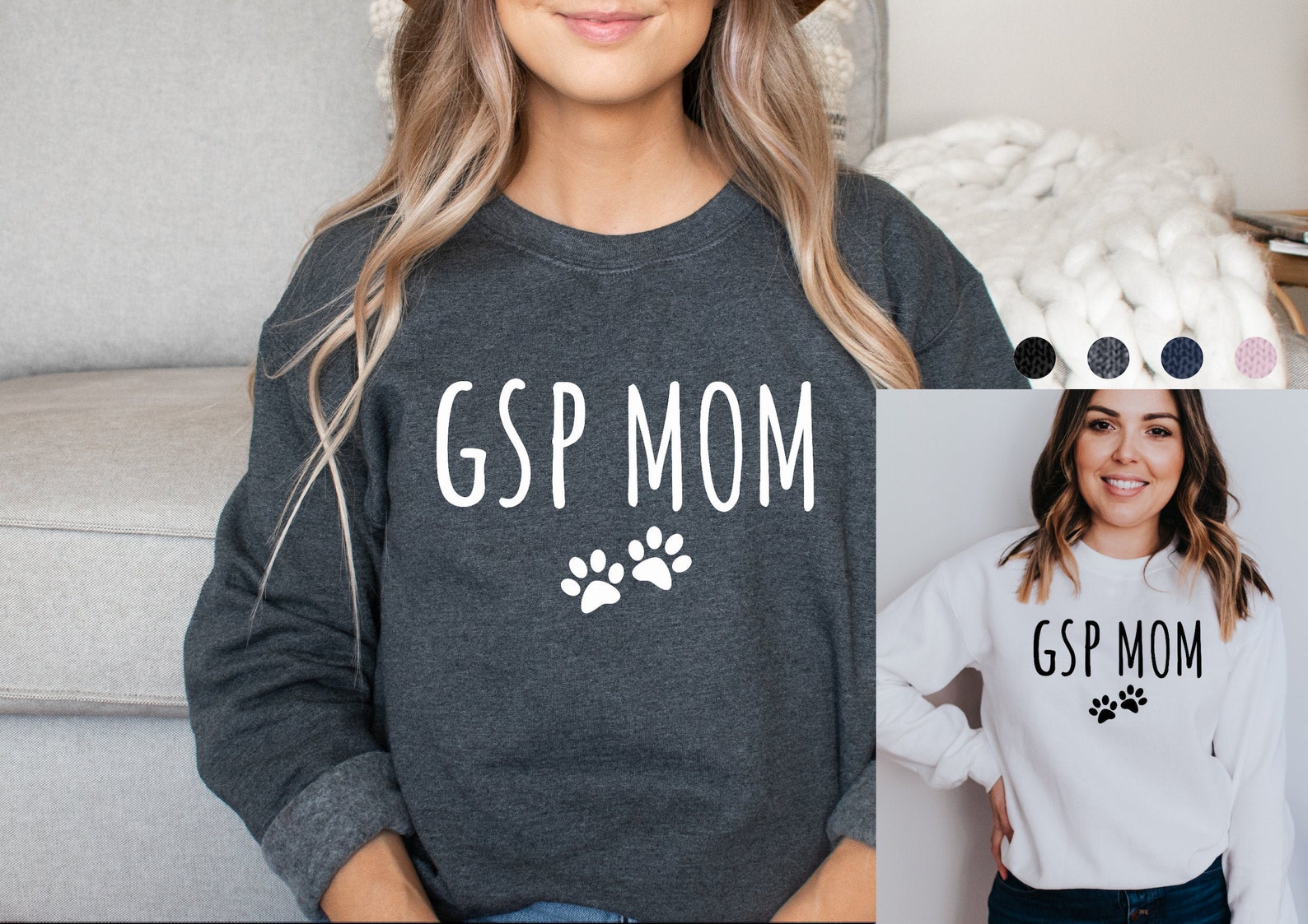 GSP Mom GSP Sweatshirt GSP Gifts German Shorthaired Pointer | Etsy