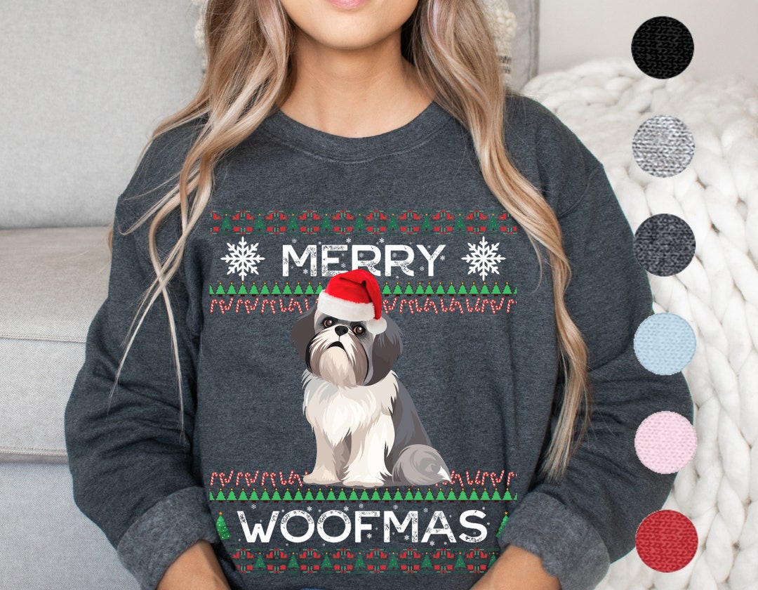 Shih Tzu Sweater | Shih Tzu Gift | Ugly Shih Tzu Christmas Sweater ...