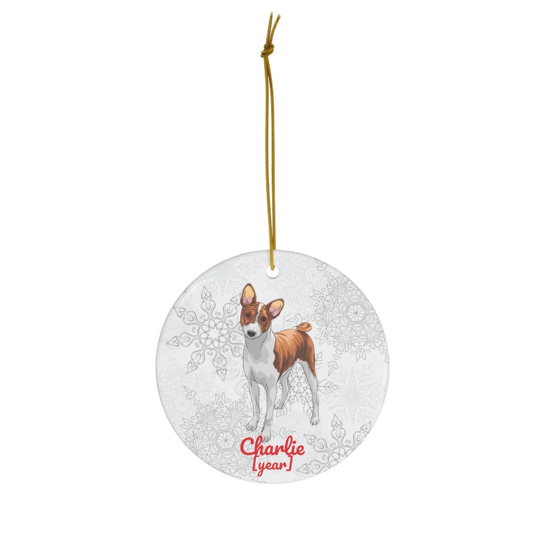 Basenji Ornament | Basenji Gifts | Customized Basenji Christmas Tree ...