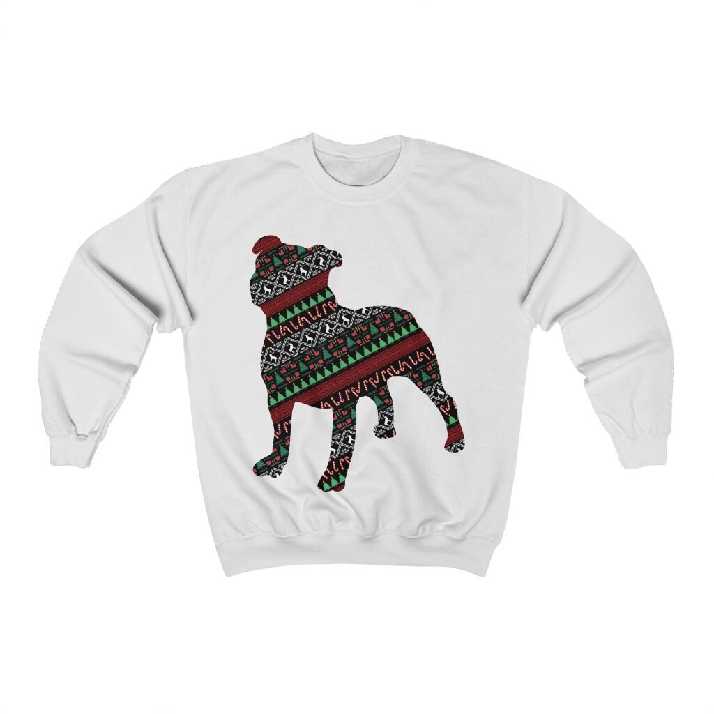 Staffordshire Bull Terrier Christmas Sweater | Unisex English Staffy ...