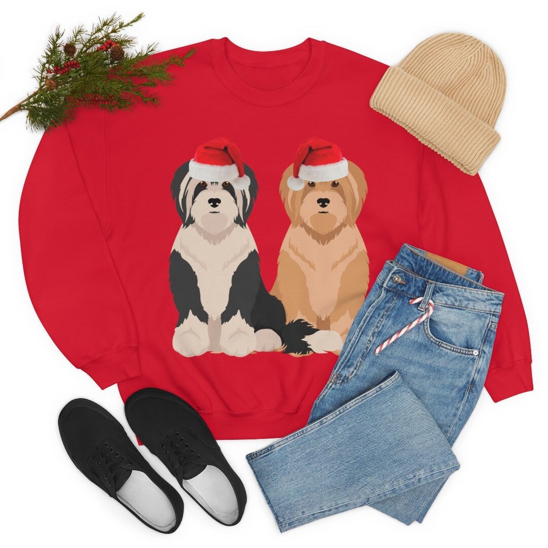 Tibetan Terrier Christmas Sweater Tibetan Terrier Sweatshirt Tibetan ...