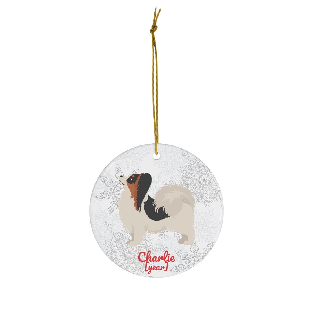 Papillon Ornament | Custom Papillon Gift | Papillon Christmas ...