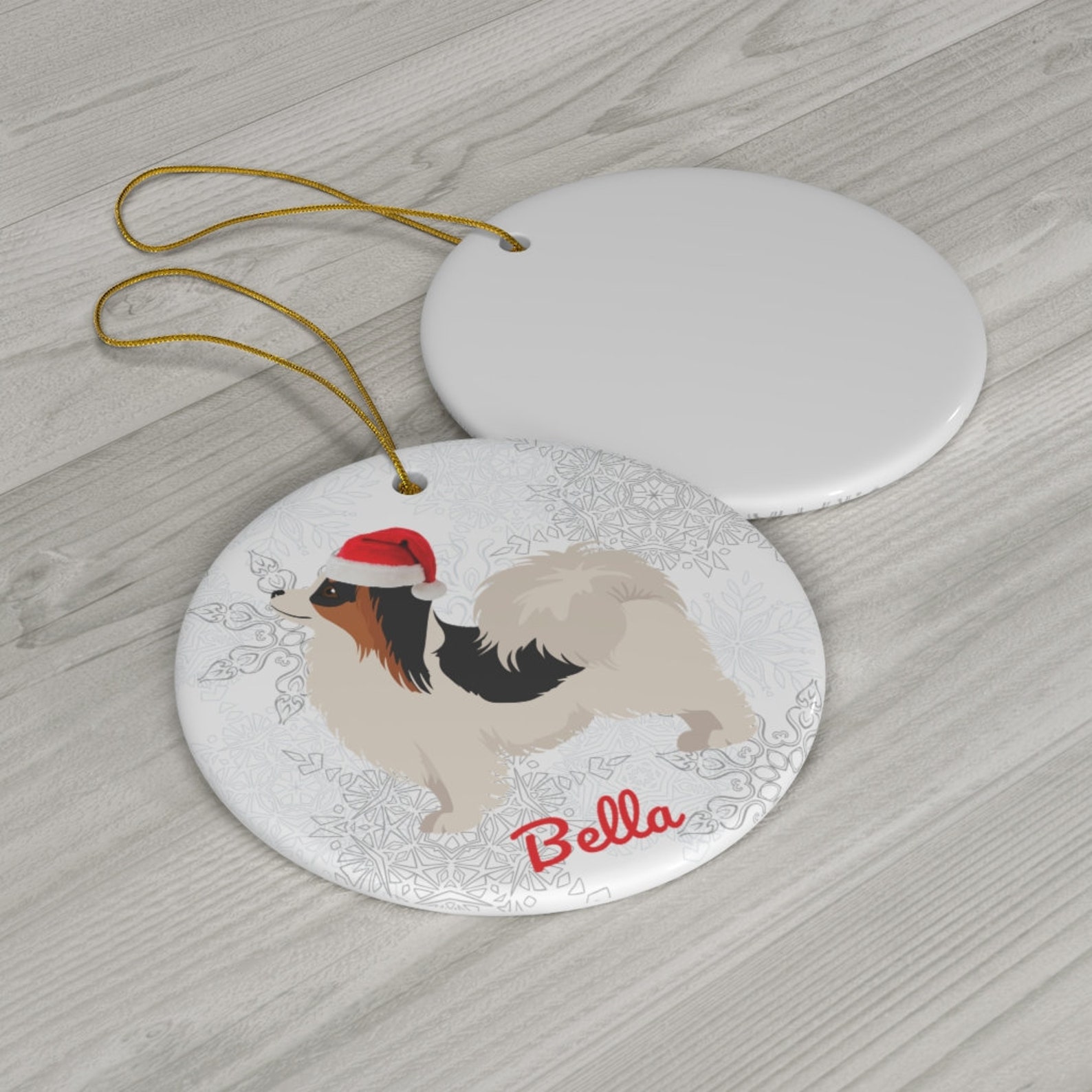 Papillon Ornament | Custom Papillon Gifts | Papillon Christmas ...