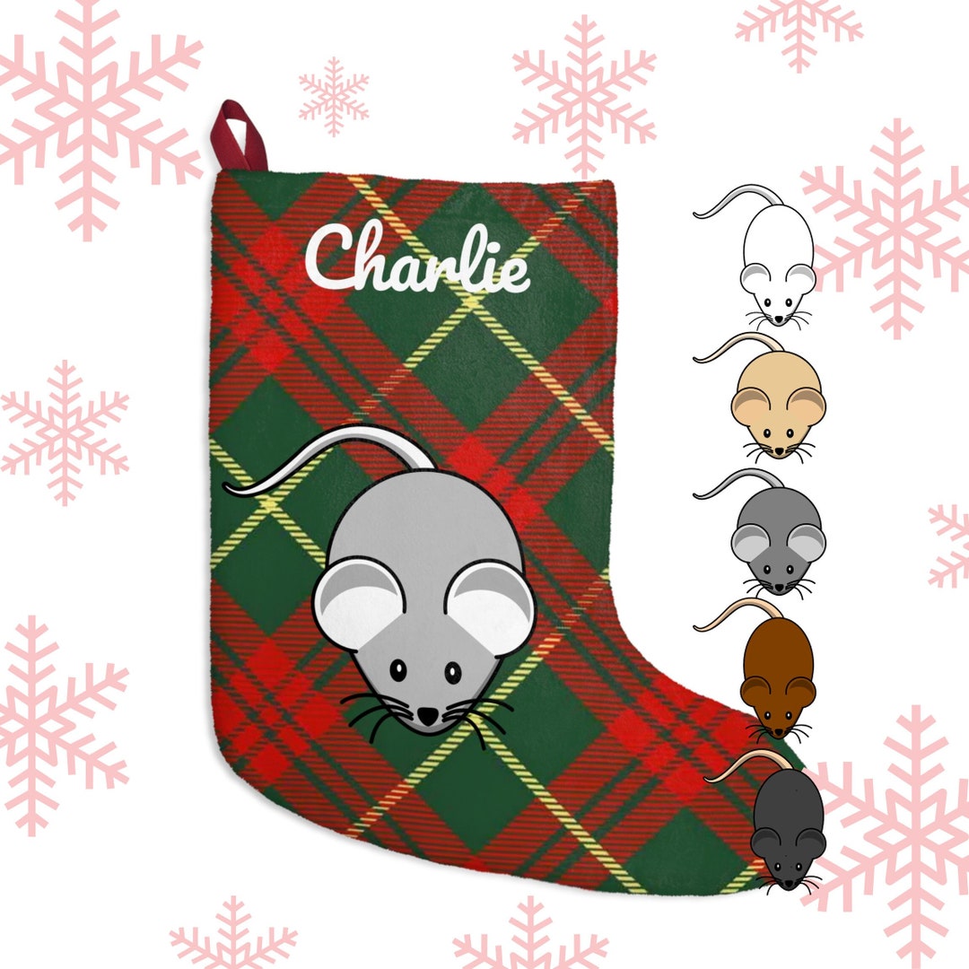 Mouse Stocking | Fancy Mouse Gifts | Personalized Mouse Christmas ...