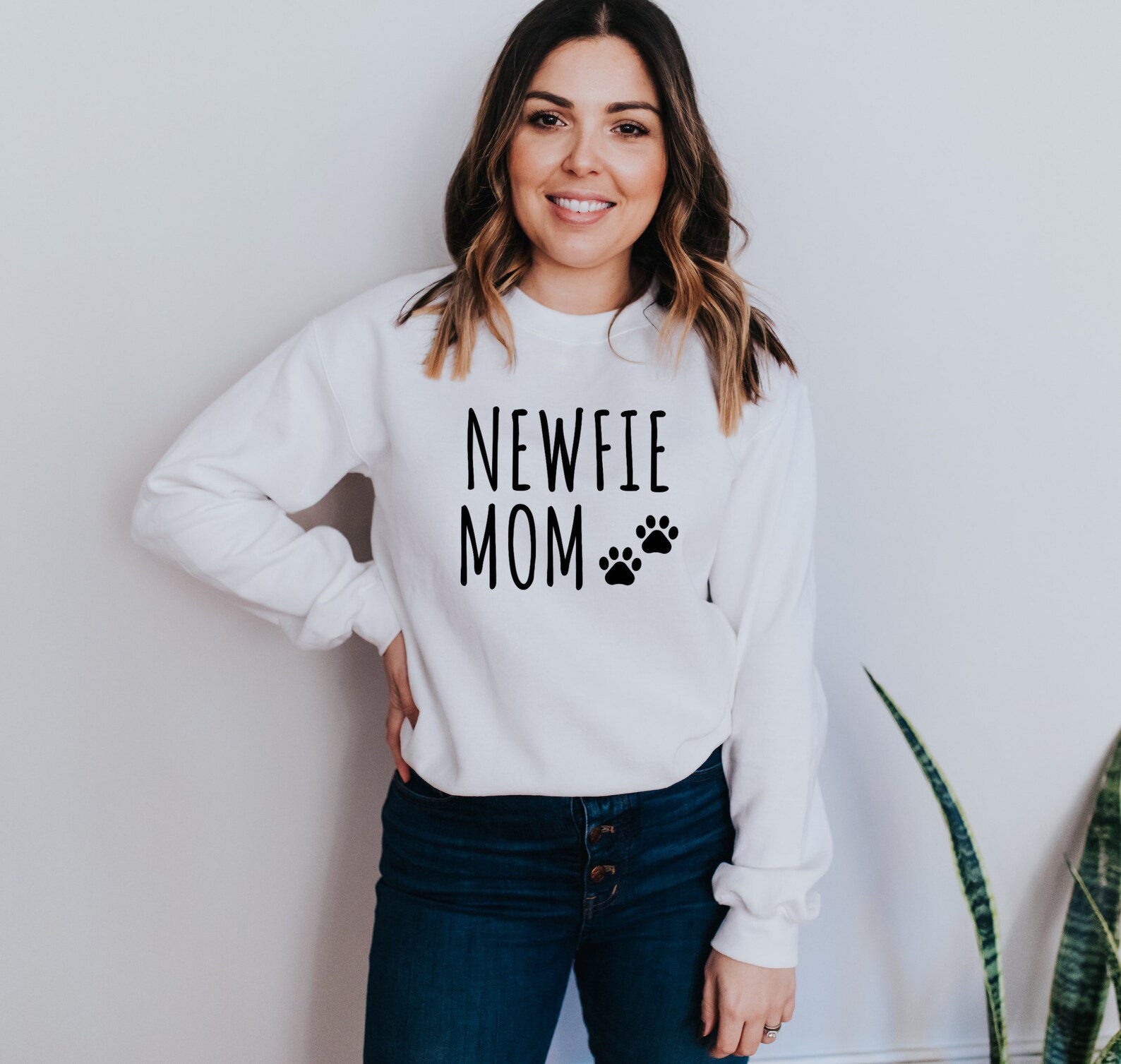 Newfie Mom Sweatshirt - Newfoundland Sweatshirt - Newfoundland Mom ...