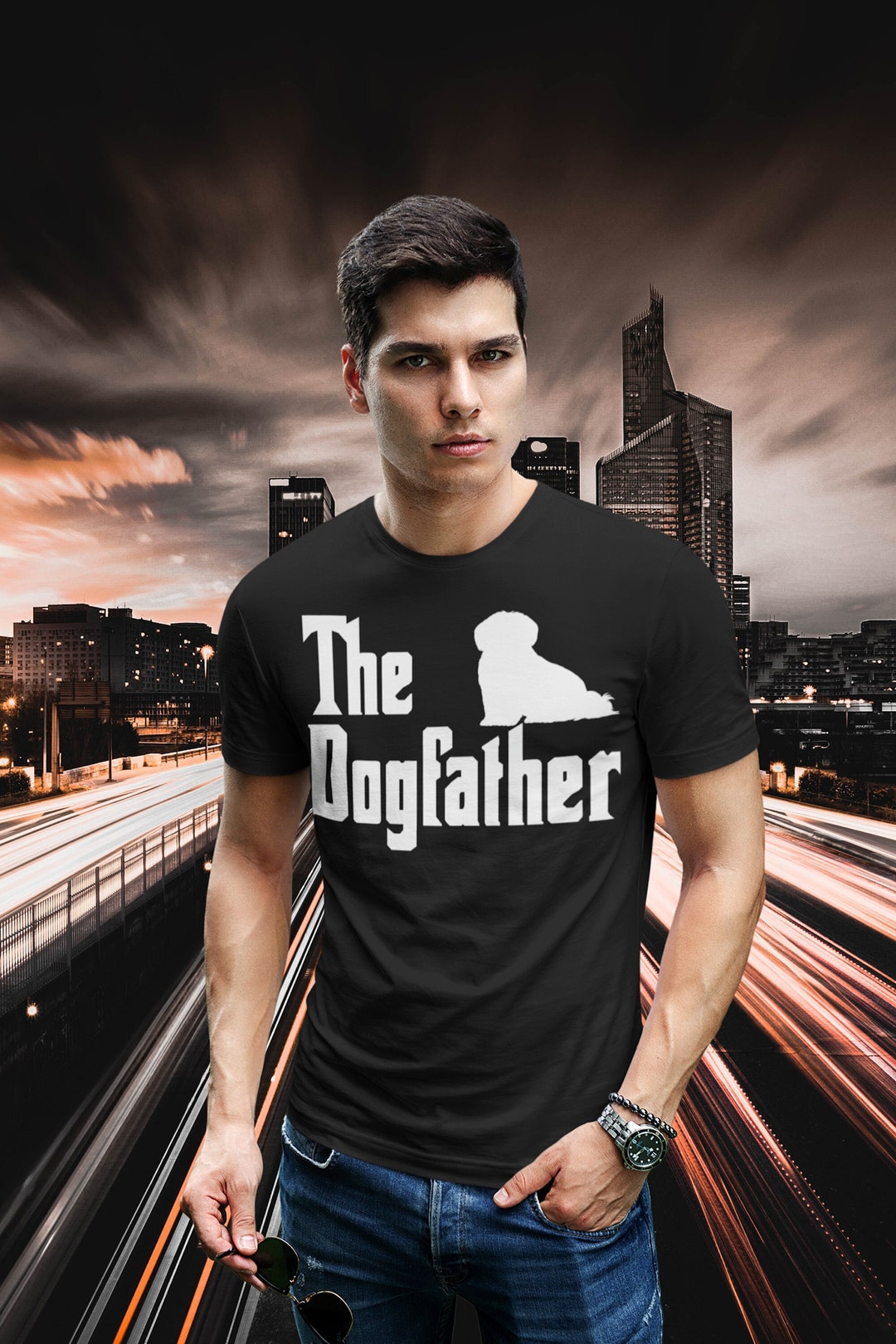 Mal-shi Dad Shirt | Maltese Shih Tzu Dad | Malshi Shirt for Men | Mal ...
