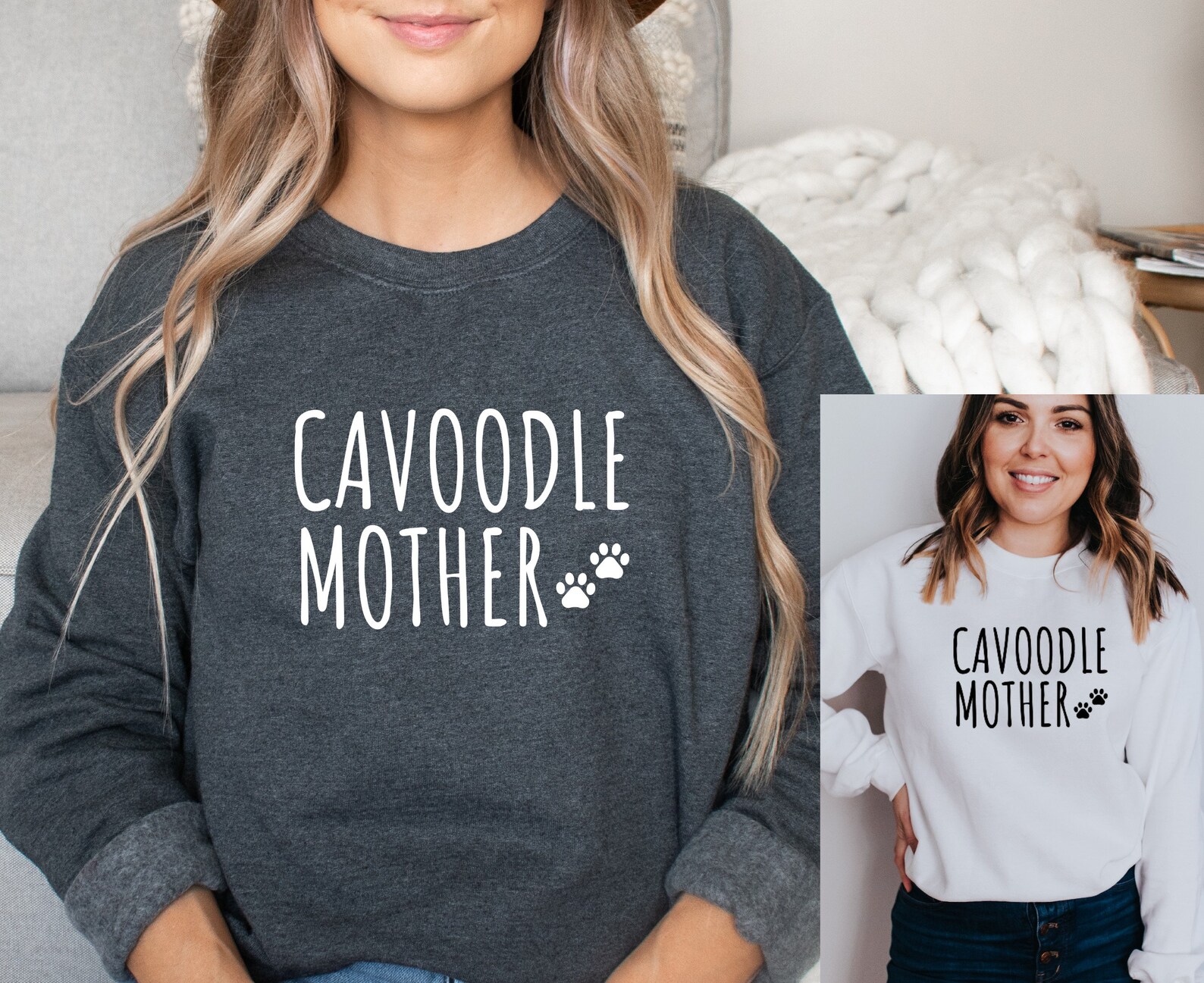 Cavoodle Mother Cavapoo Mom Sweatshirt Cavoodle Mom - Etsy