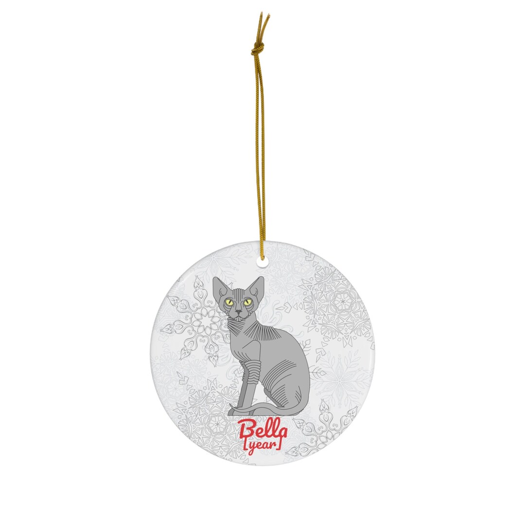Sphynx Cat Ornament Sphynx Cat Gifts Sphynx Cat Christmas Tree ...
