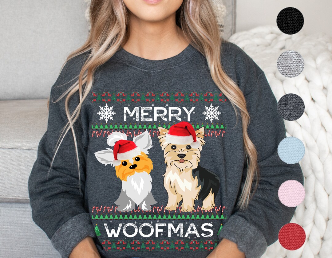 Yorkshire Terrier Christmas Sweater | Yorkie Gift | Unisex Yorkshire ...