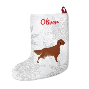Irish Setter Stocking Irish Setter Gifts Irish Setter Christmas ...