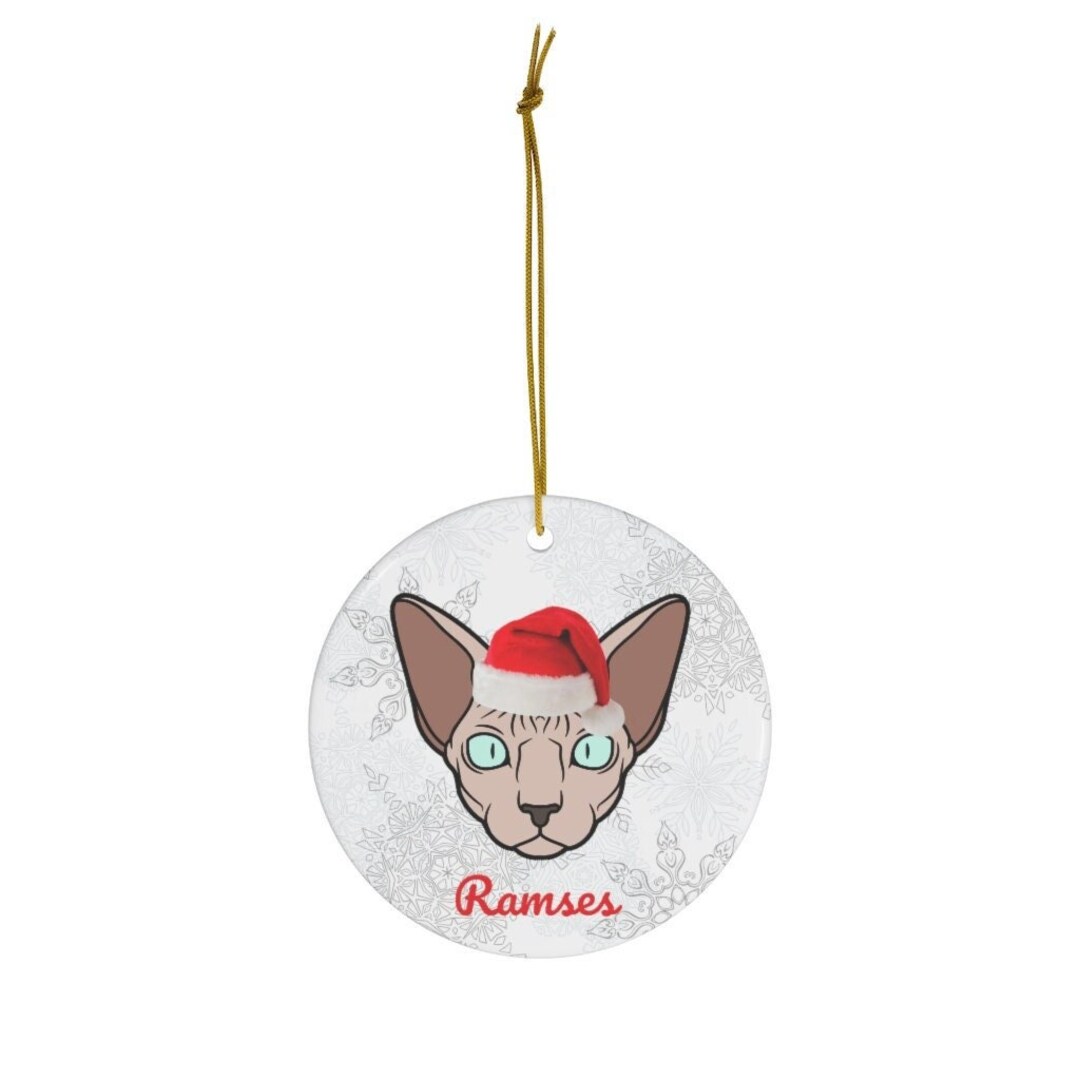 Sphynx Cat Ornament | Sphynx Cat Gifts | Sphynx Christmas Tree ...