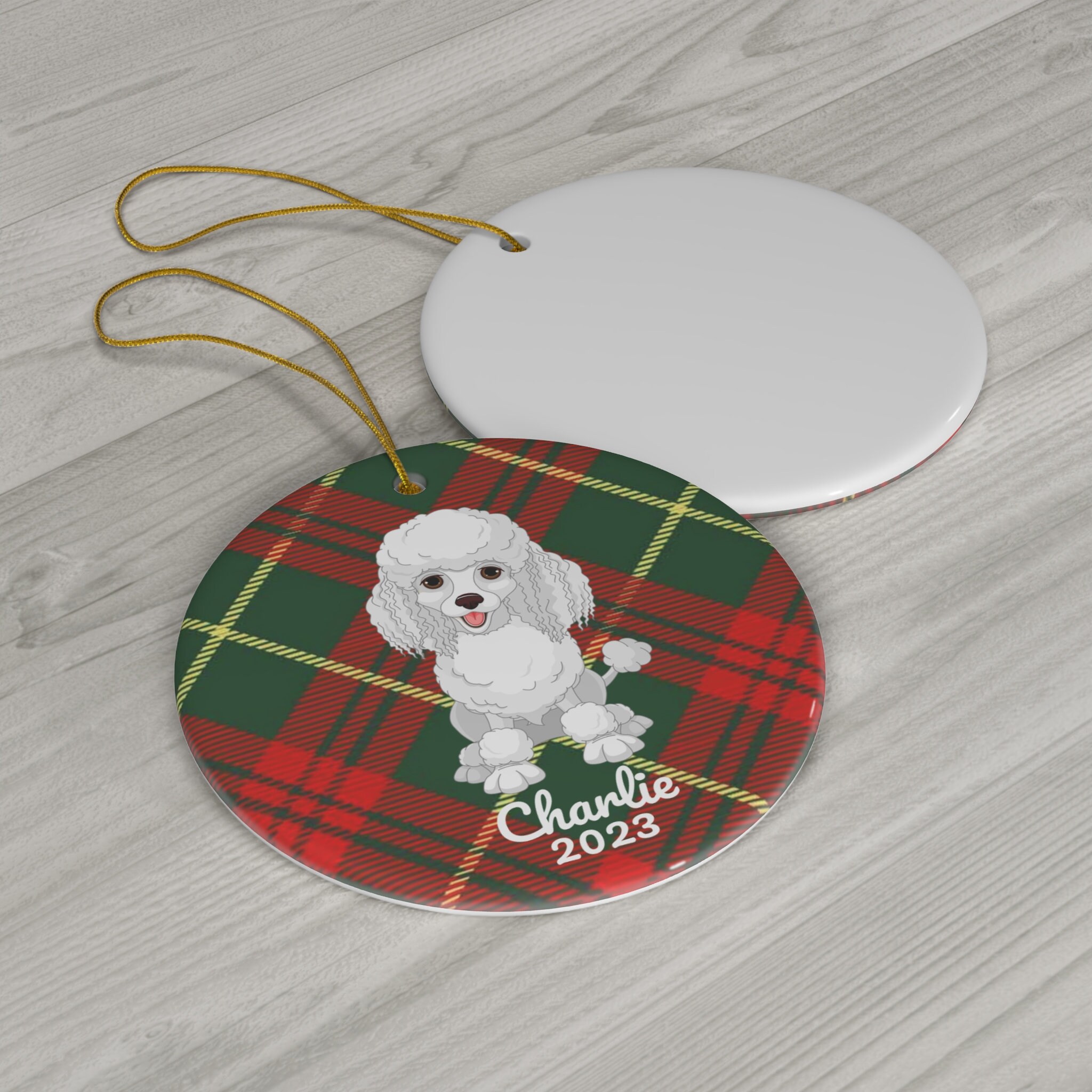 Poodle Ornament | Custom Standard Poodle Gifts | Personalized Poodle ...