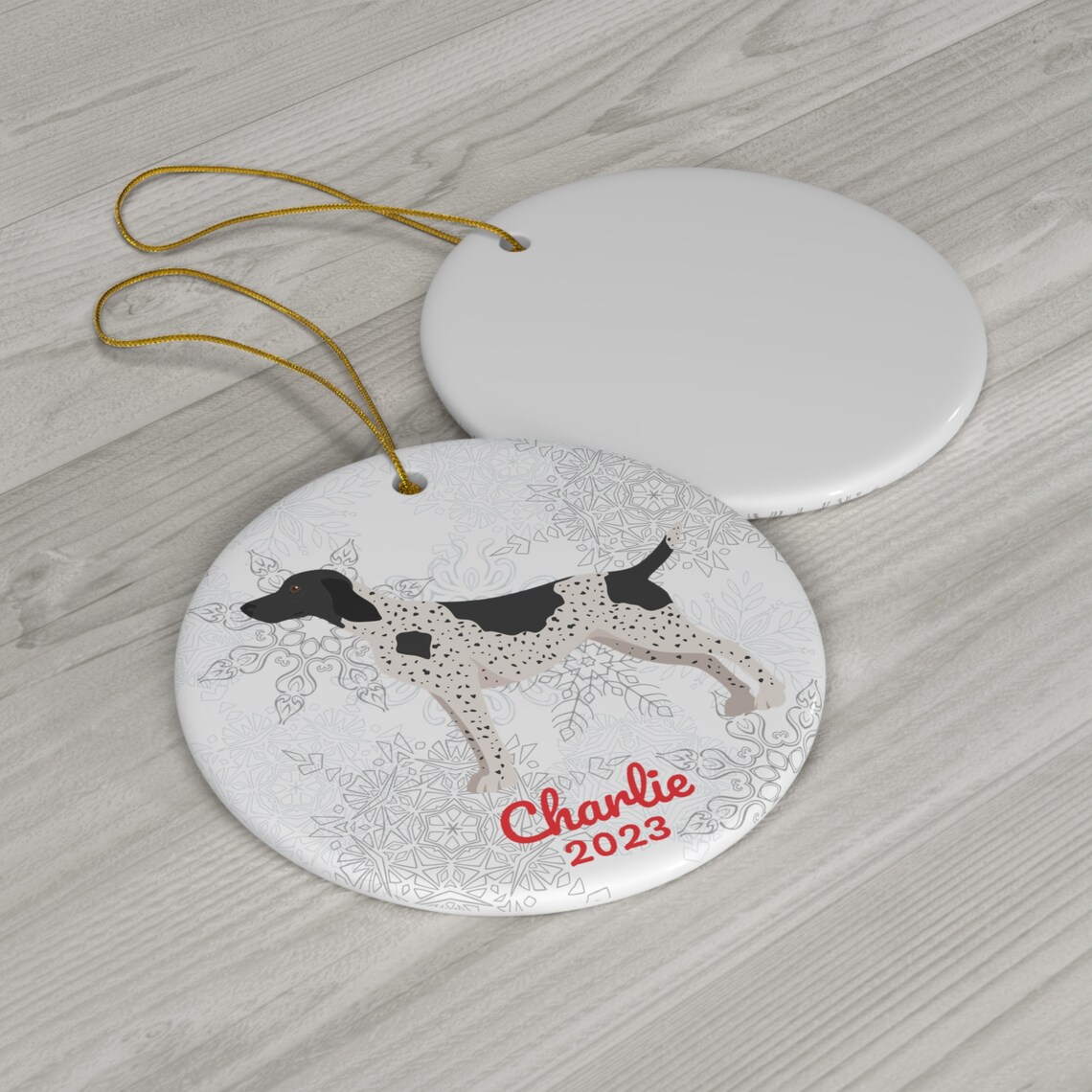 GSP Ornament | Shorthaired Pointer Ornament | German Shorthaired ...