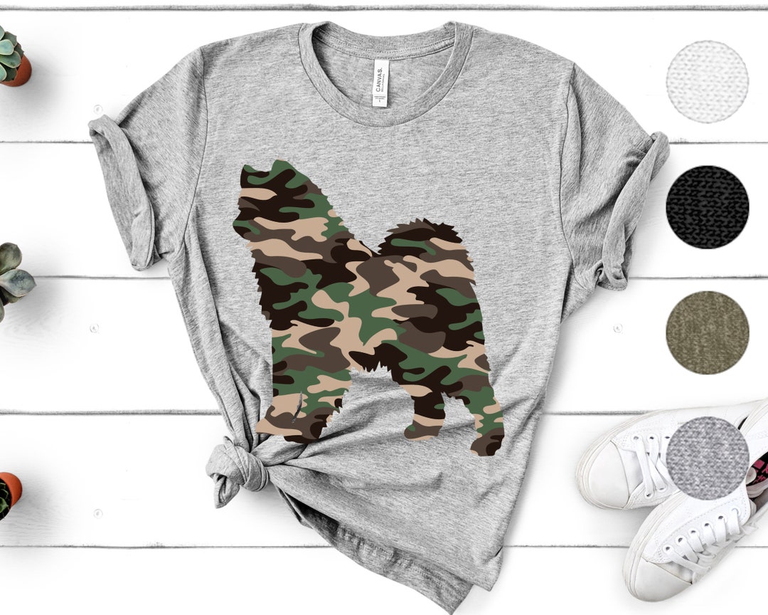 Samoyed Shirt Unisex Camouflage Samoyed Tshirt Samoyed Mom Shirt ...