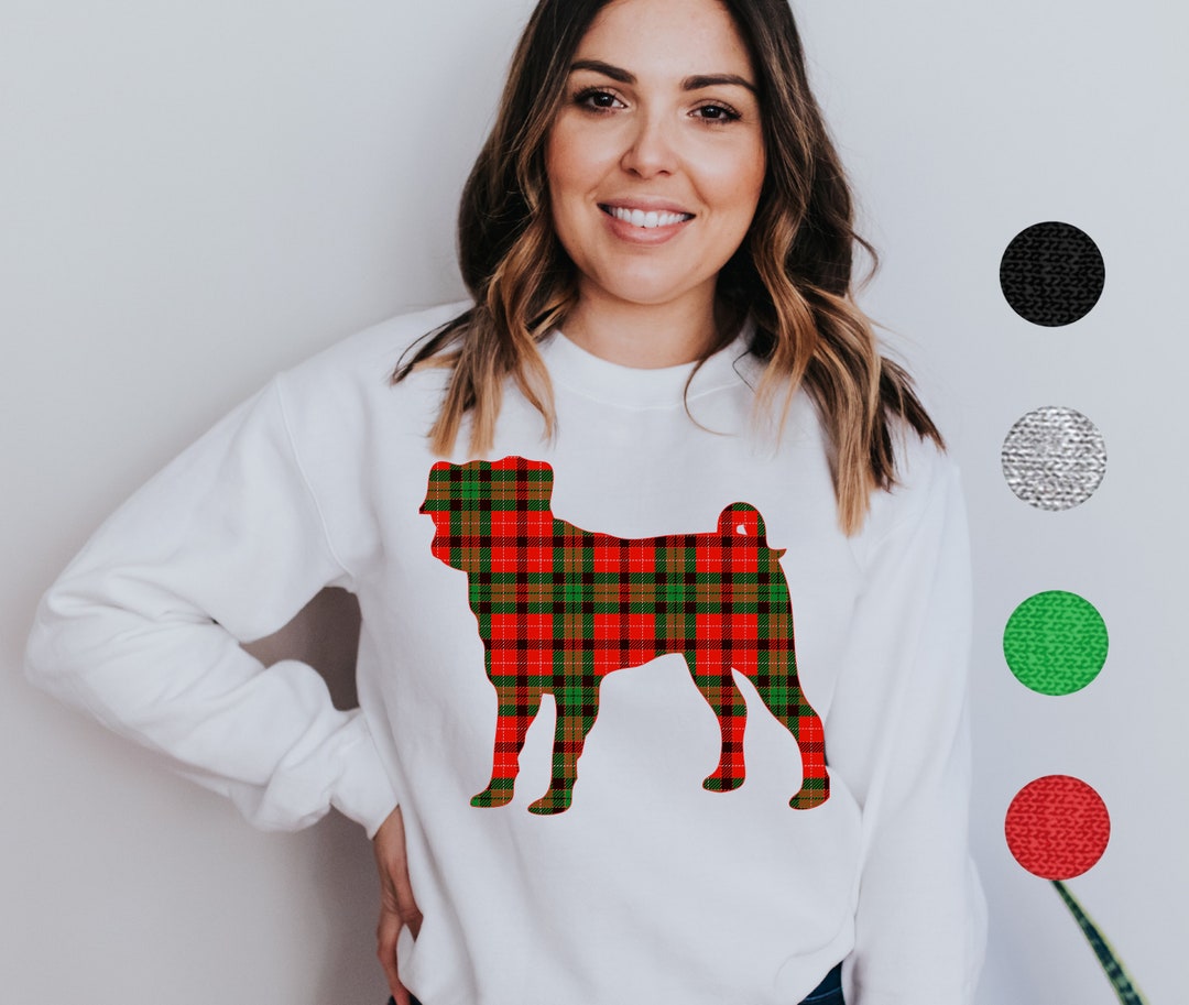 Pug Christmas Sweater | Pug Gifts | Pug Mom Sweatshirt | Unisex Pug ...