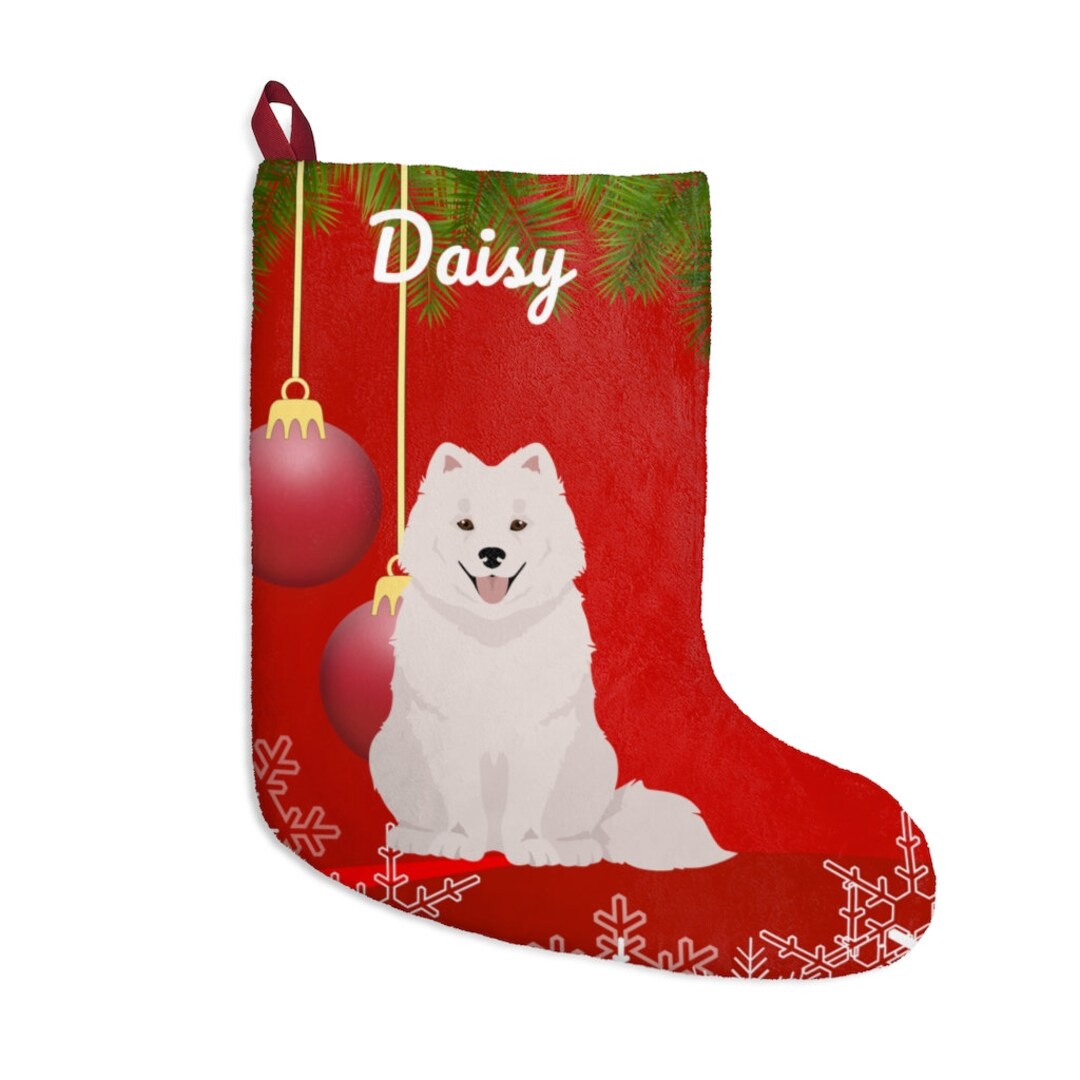 Samoyed Stocking | Samoyed Gifts | Personalized Samoyed Christmas ...