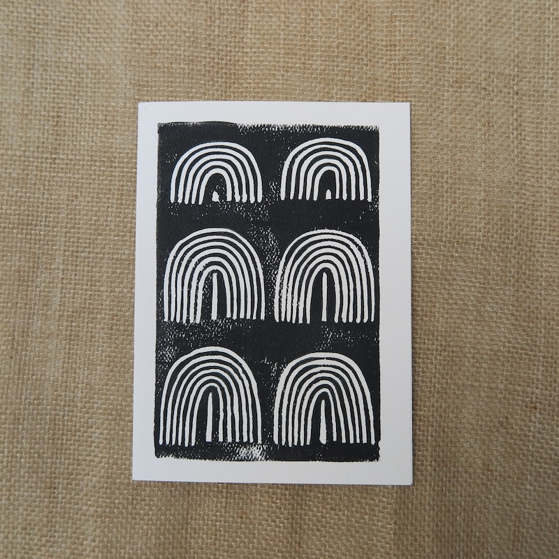 Abstract Lino Cut - Etsy
