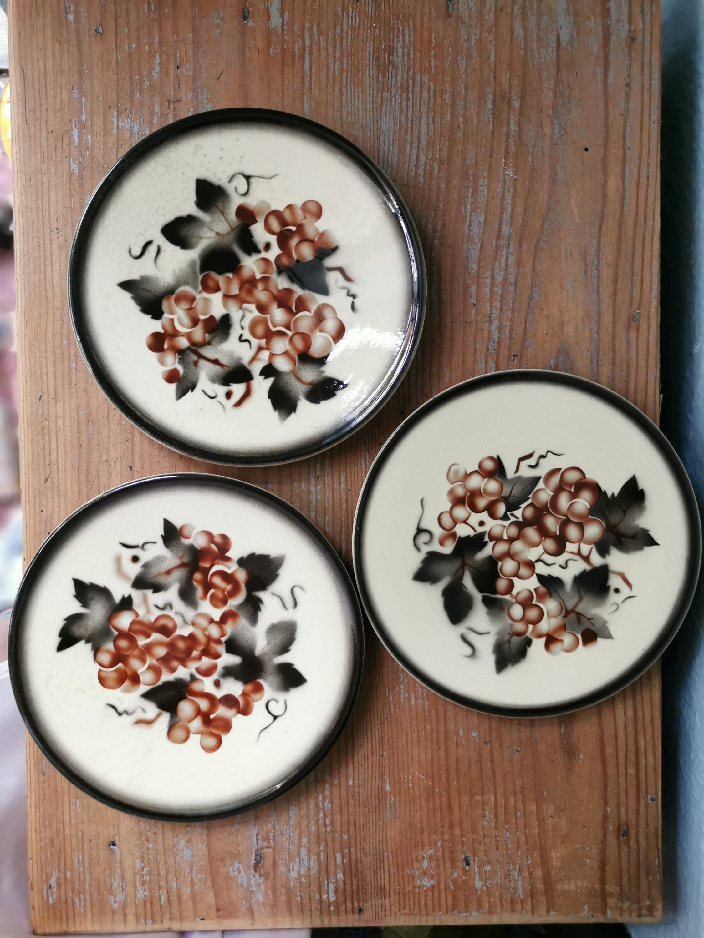 Rare Batch of 7 Vintage Dessert Plates Faïence Musterschutz - Etsy