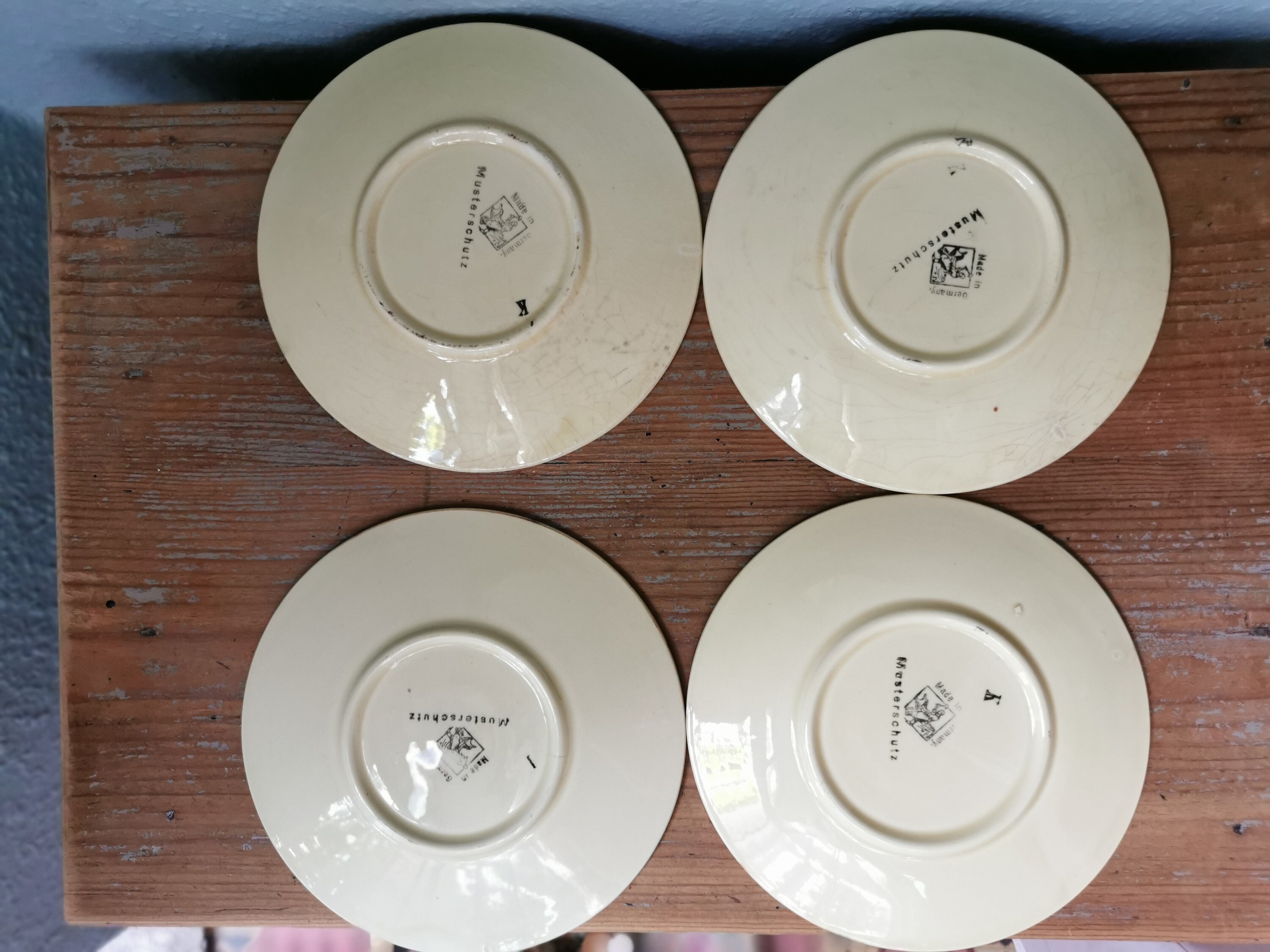 Rare Batch of 7 Vintage Dessert Plates Faïence Musterschutz - Etsy
