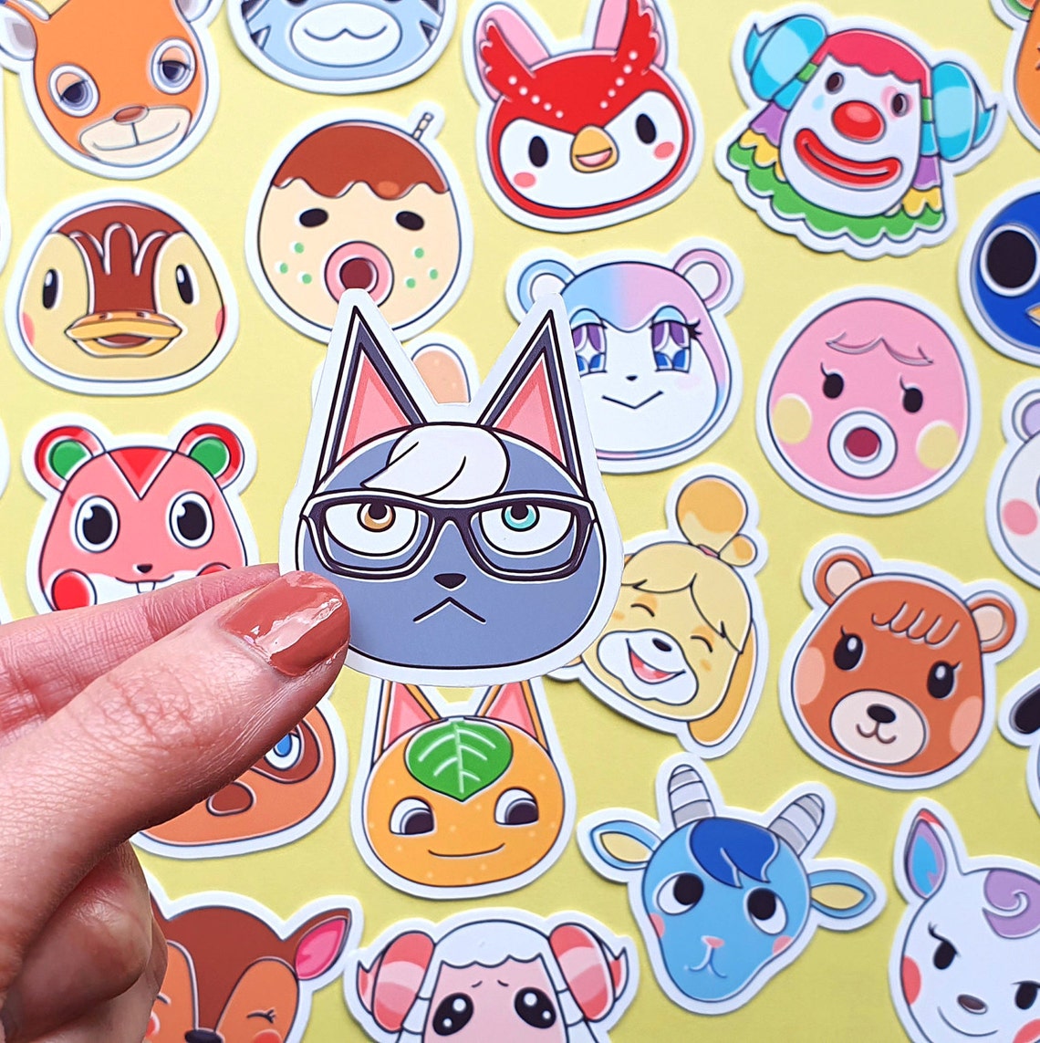 Animal Crossing Stickers Villager Head Stickers ACNH New | Etsy