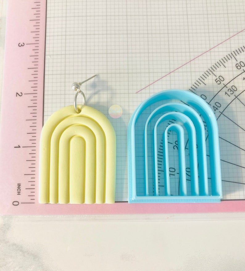 Rainbow Shape and Stamp Cutter Large Rainbow Pendant Rainbow - Etsy