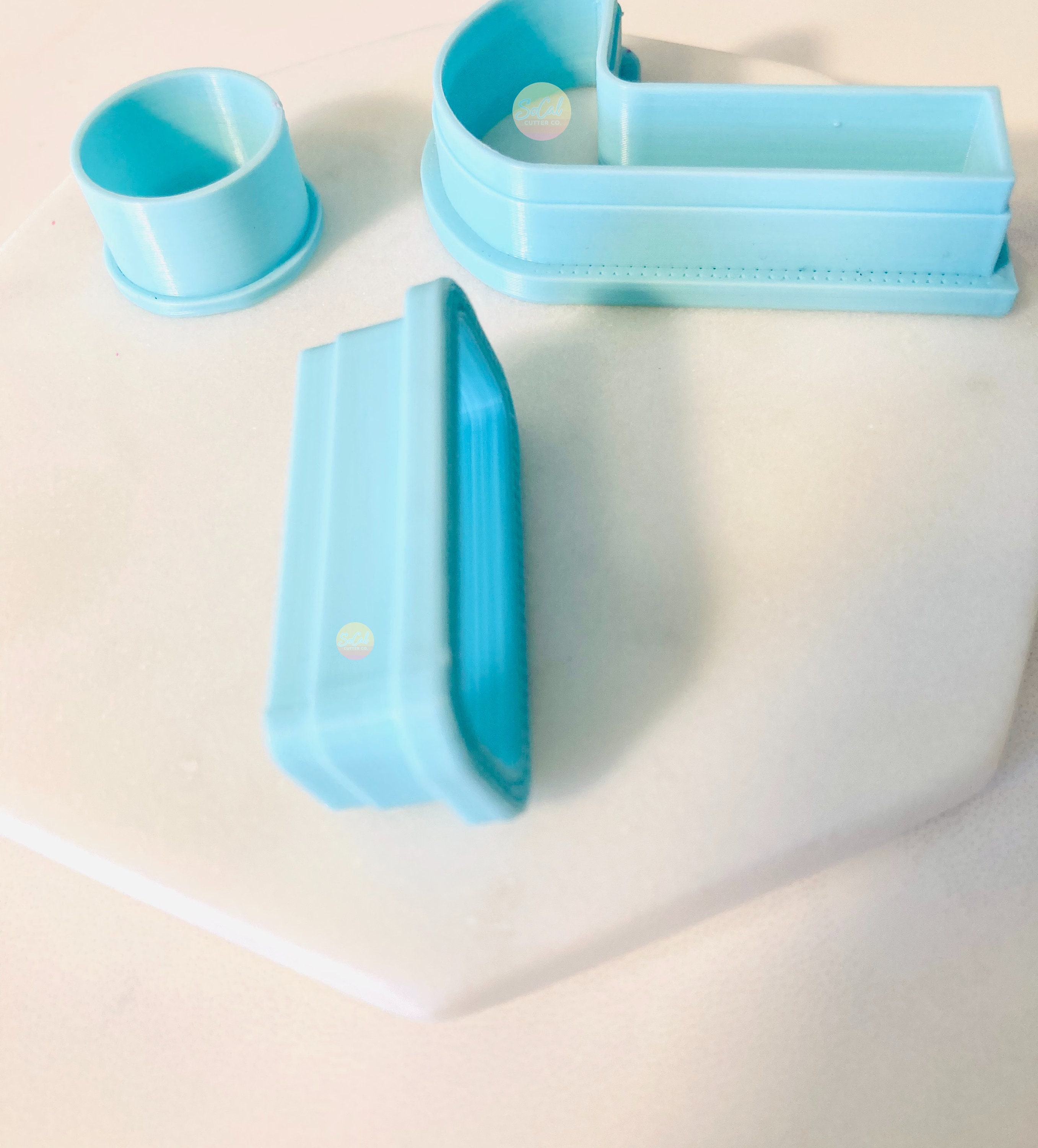 Abstract Segmented Shapes Clay Cutter L Shape Rectangle - Etsy