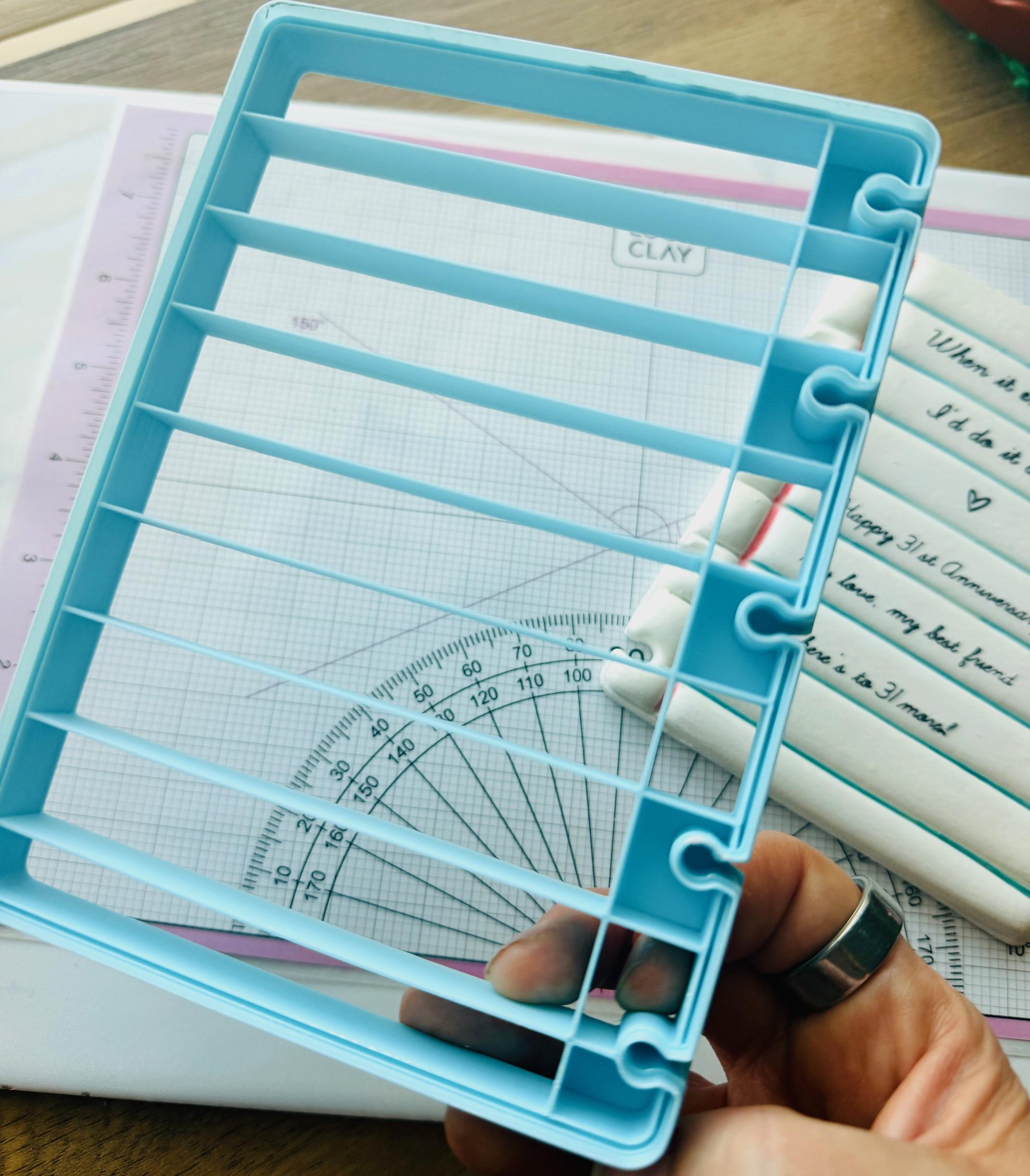 Notebook Paper Cutter, Clay Mold for Polymer, Air Dry, or Ceramic Clay ...