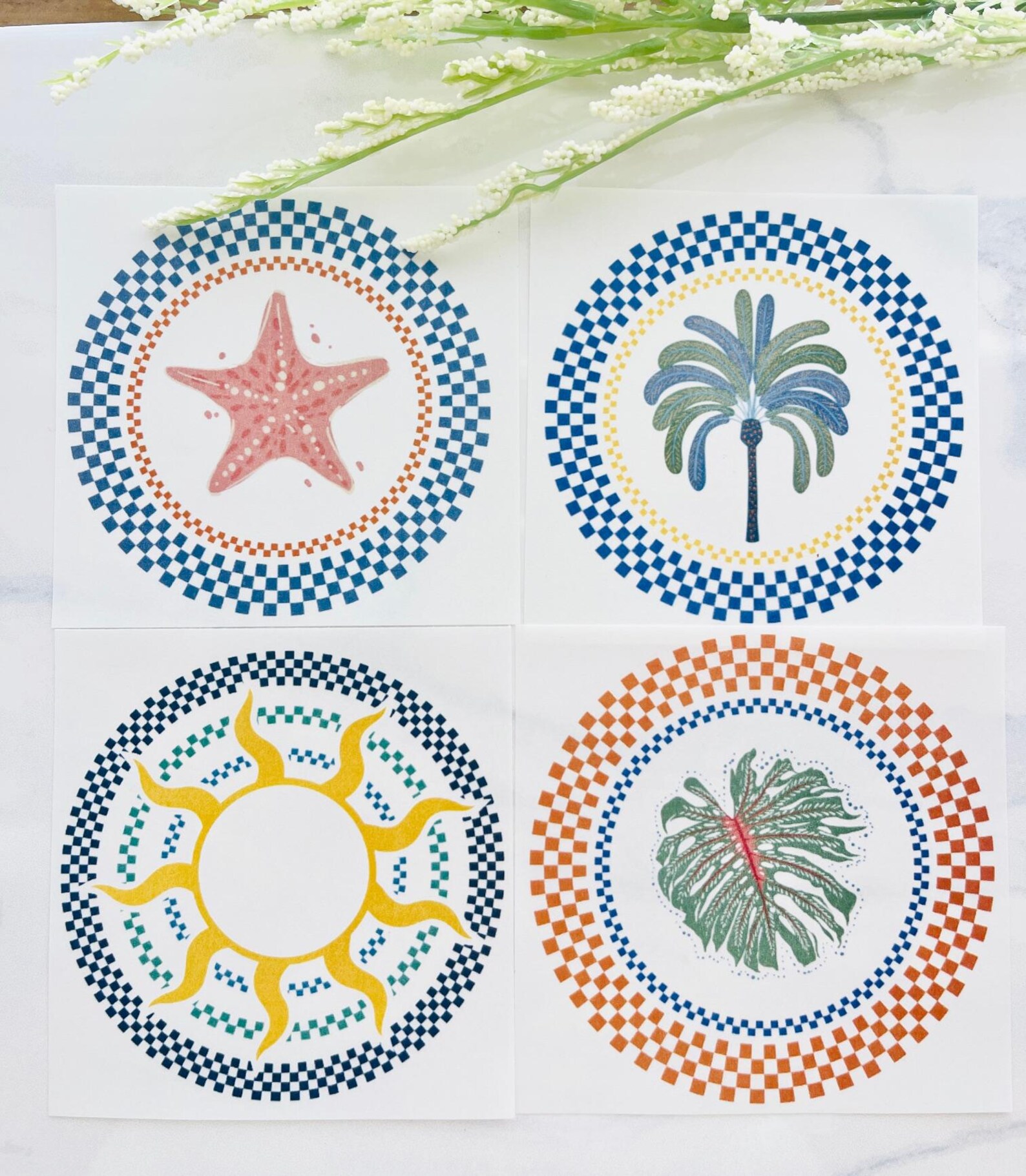 Embossed Postage Stamp Clay Cutter Set: Trinket Dish, Ornament, Cookie ...