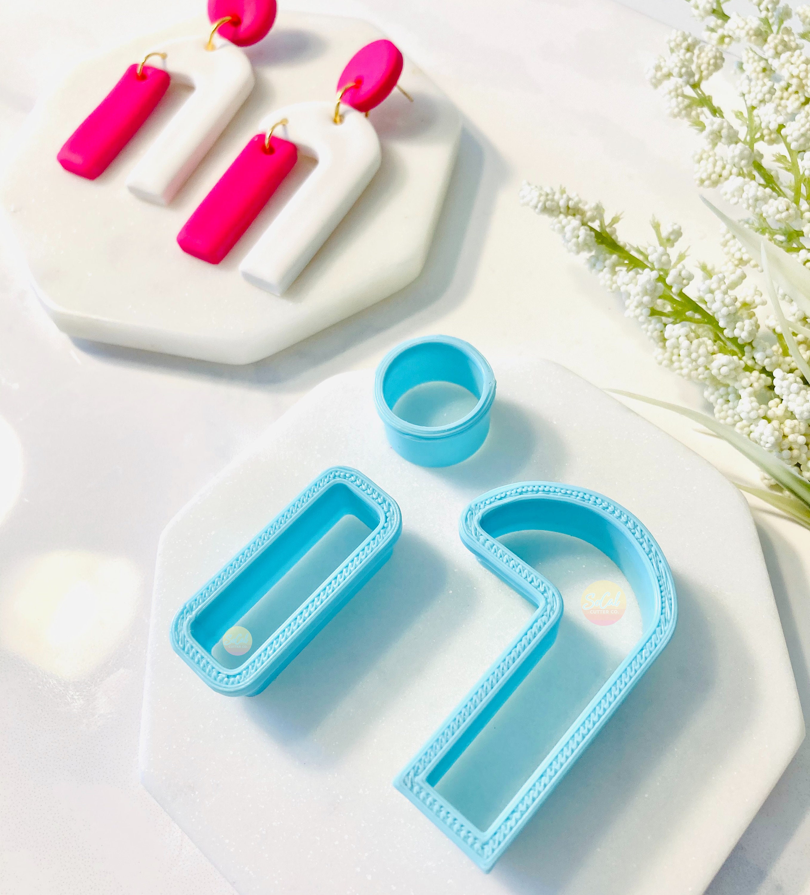 Abstract Segmented Shapes Clay Cutter L Shape Rectangle - Etsy